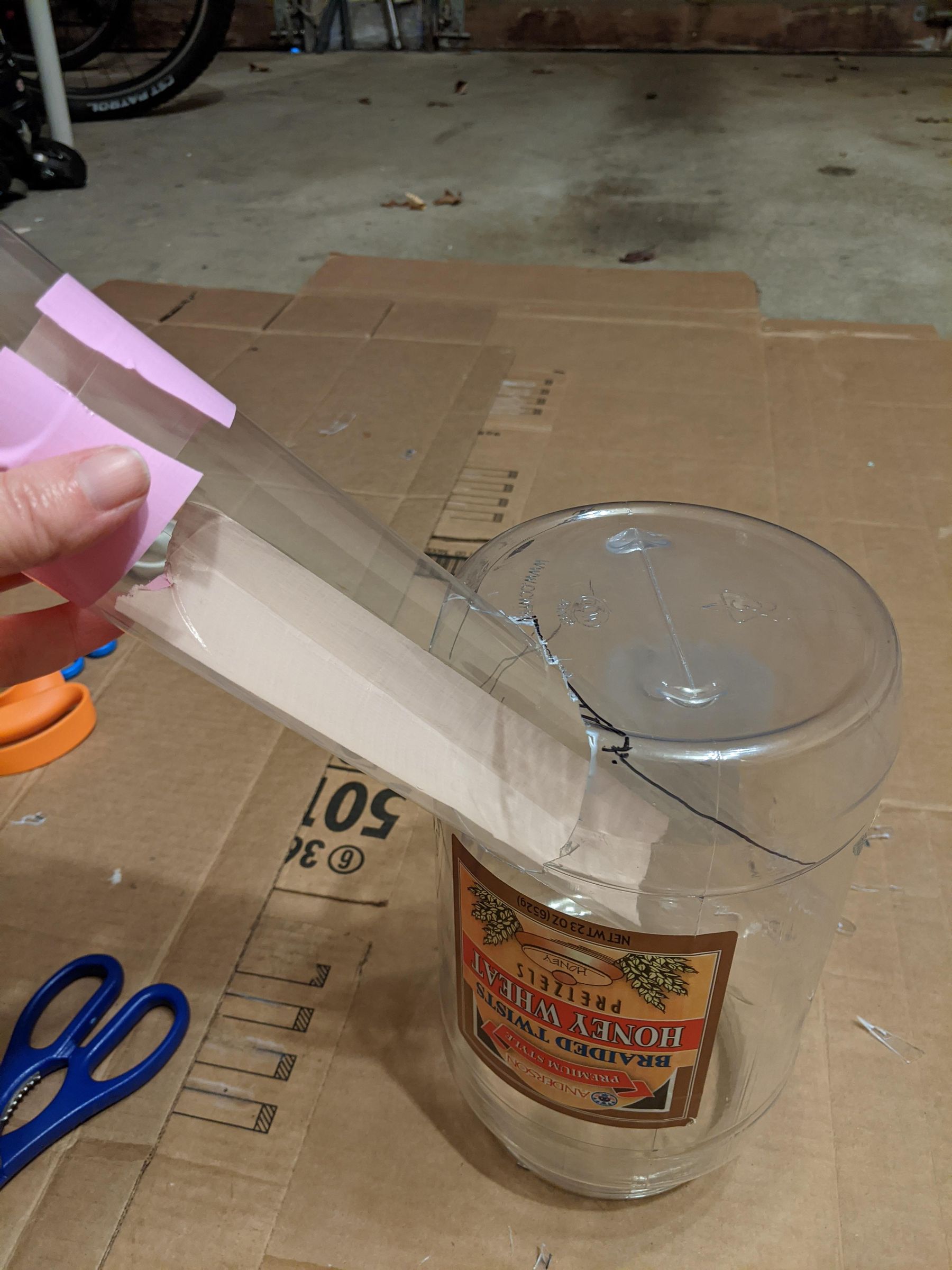 Glowing Halloween Candy Chute From 2nd Floor: Transparent Slide and ...