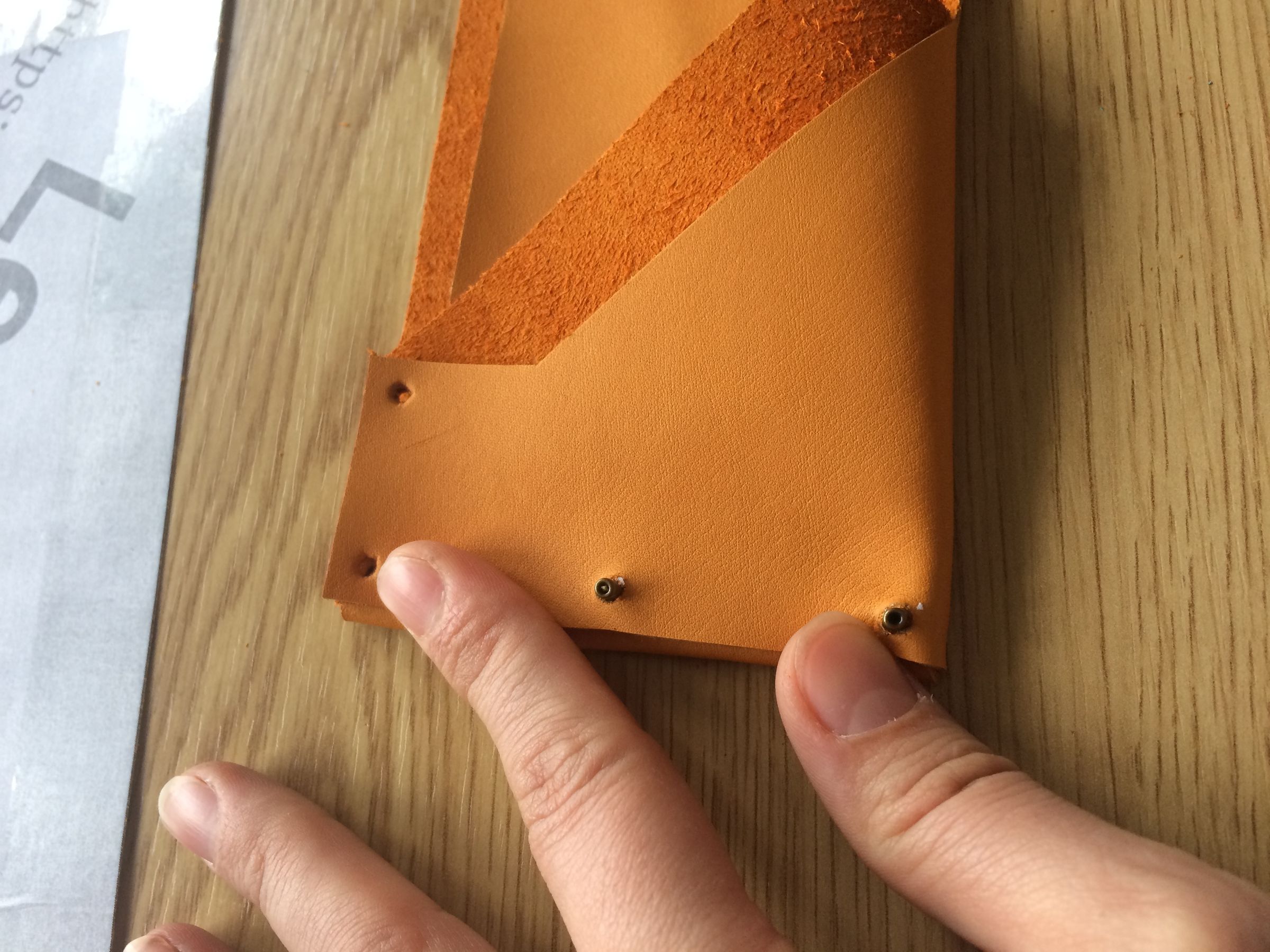 Origami Riveted Leather Wallet : 7 Steps (with Pictures) - Instructables