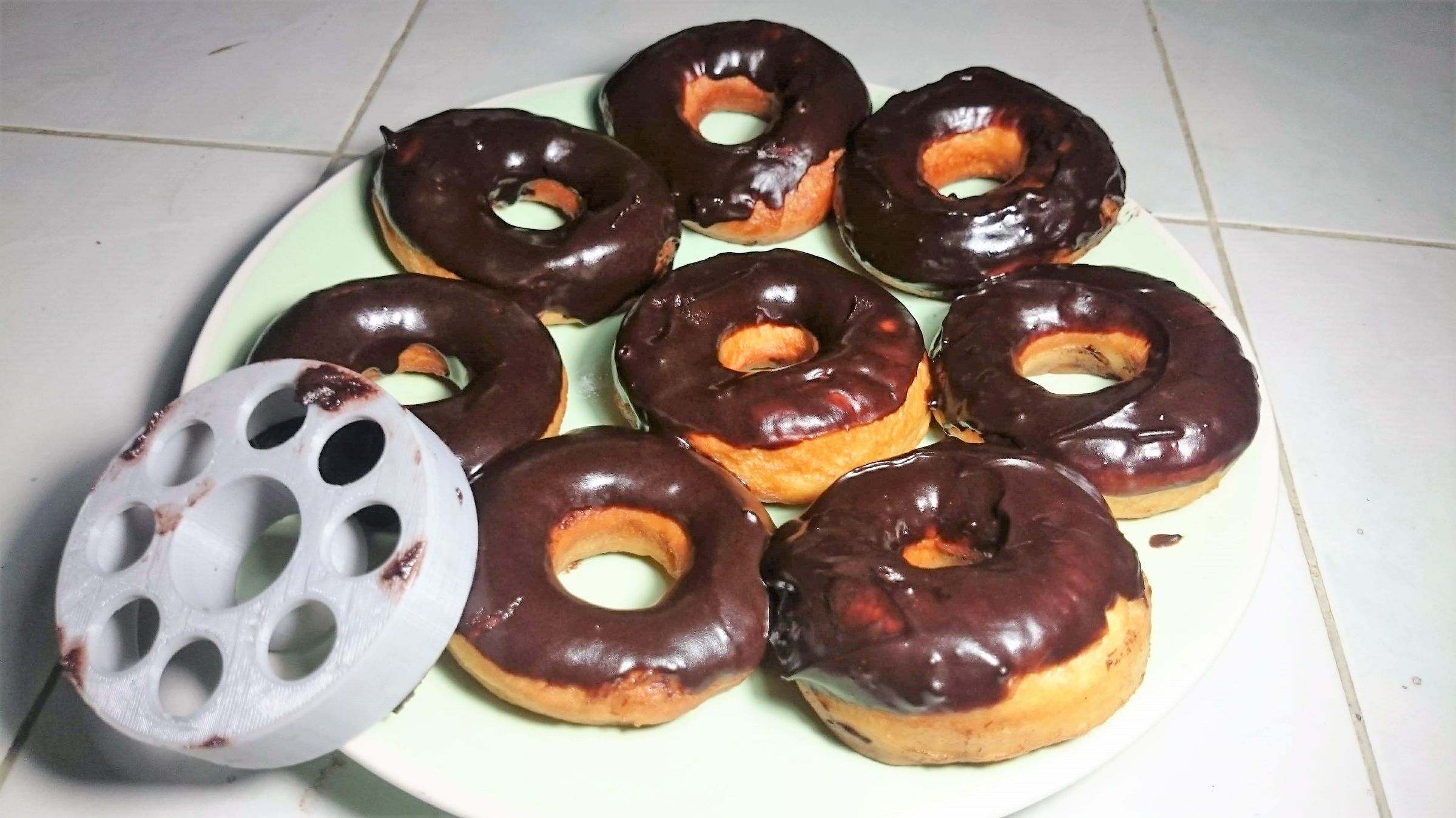 Easy Chocolate Donuts (3D Printed Donut Cutter!) : 6 Steps - Instructables
