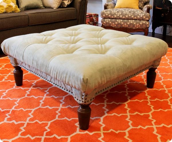 DIY Diamond Tufted Ottoman : 10 Steps (with Pictures) - Instructables