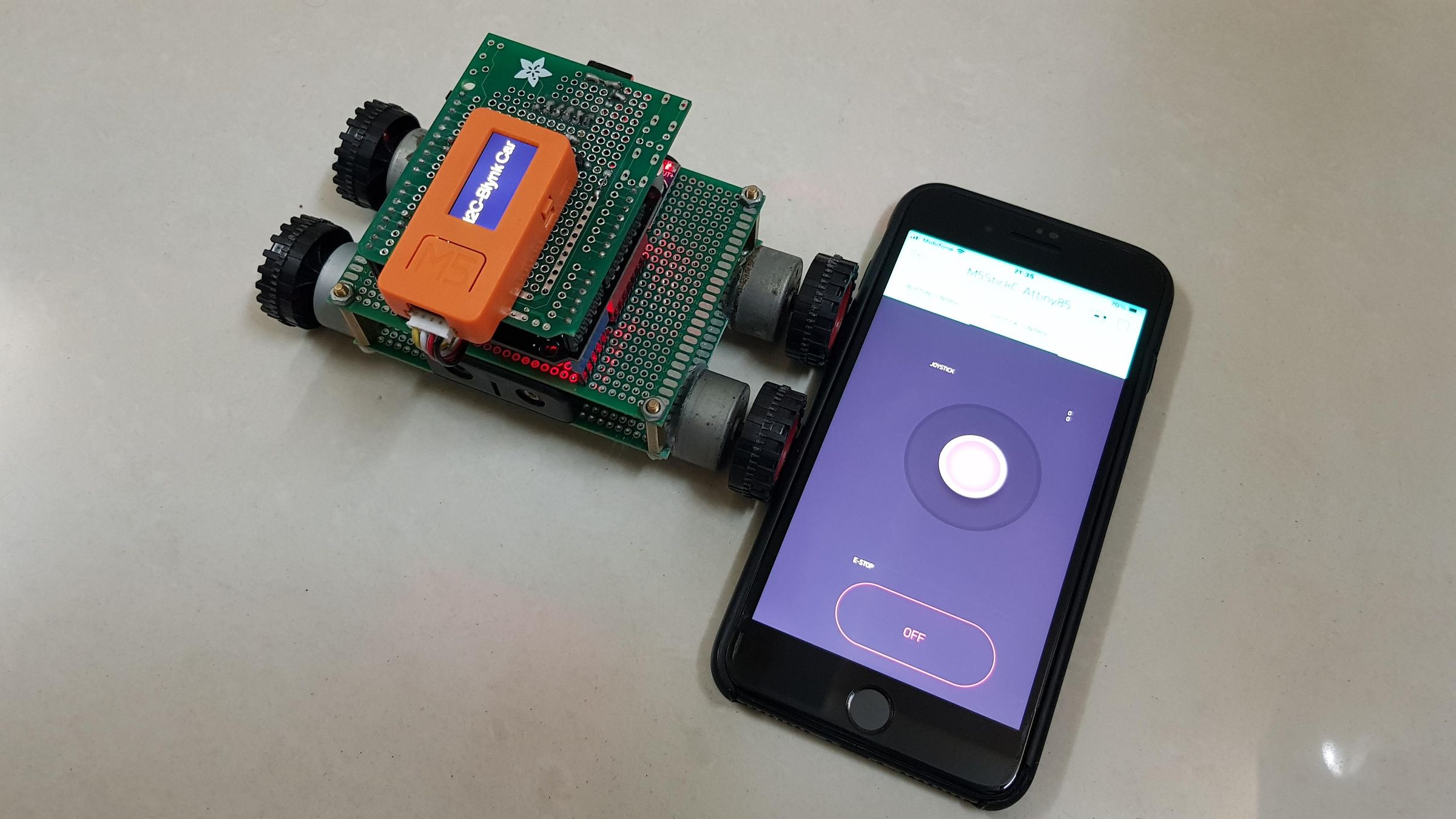 I2C Blynk Car With Attiny85 and M5StickC : 8 Steps (with Pictures ...