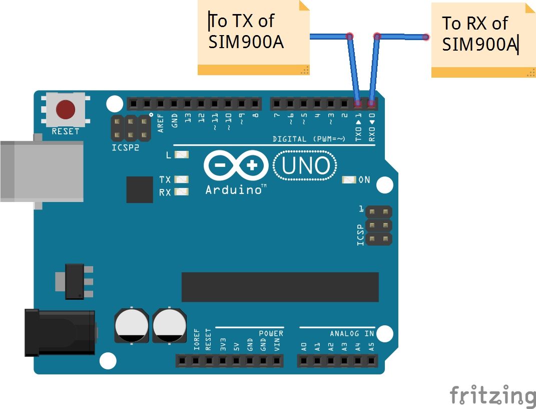 SIM900A Interfacing With Arduino UNO and Running Simple AT Commands : 3 ...