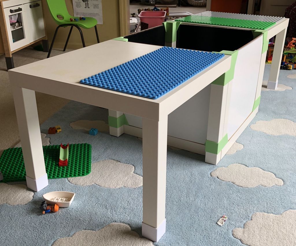 Hardware-free LEGO/DUPLO Table (IKEA LACK Hack) : 9 Steps (with ...