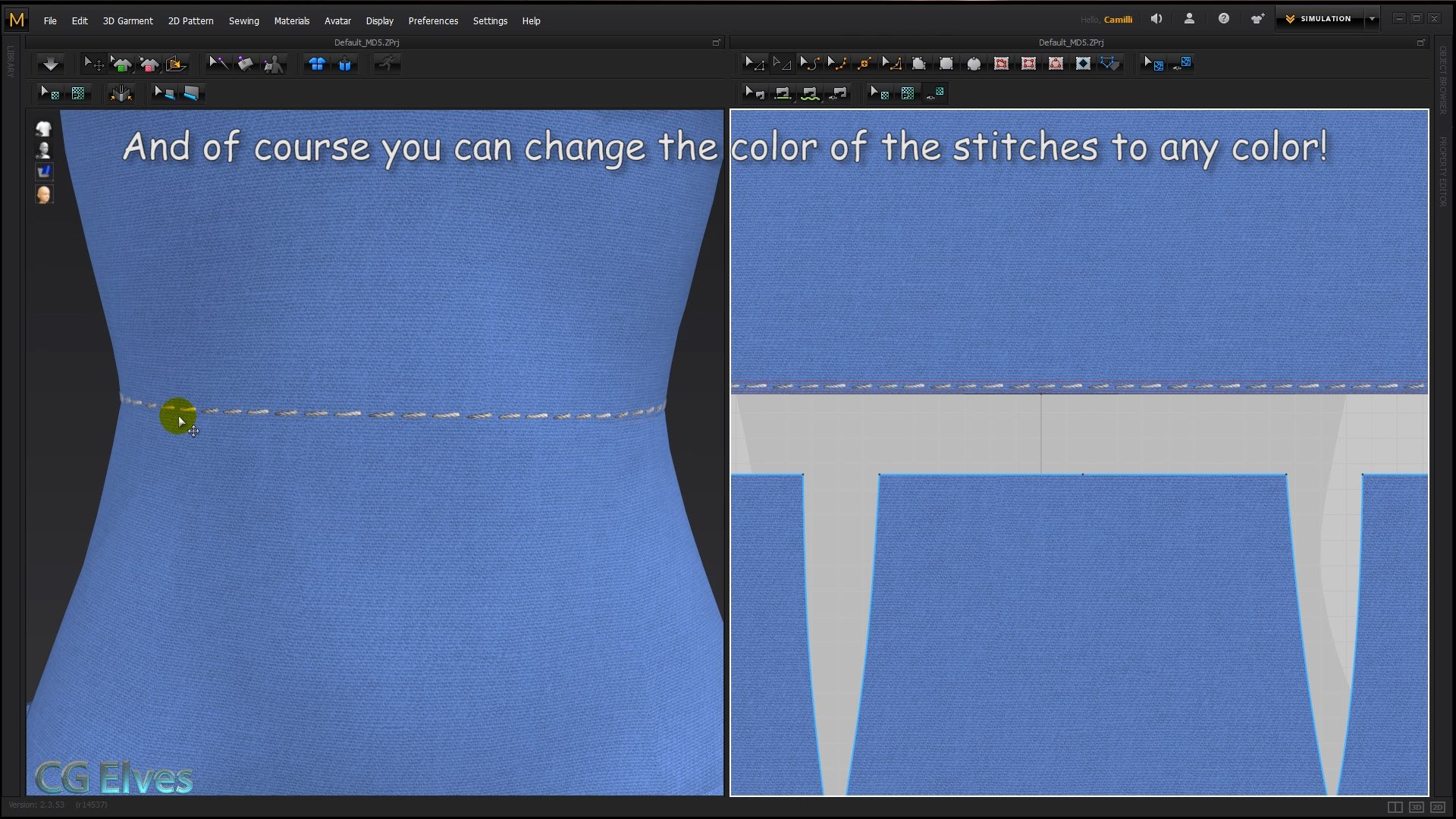 Marvelous Designer Tutorial for Beginners How to Make Stitches for Your ...