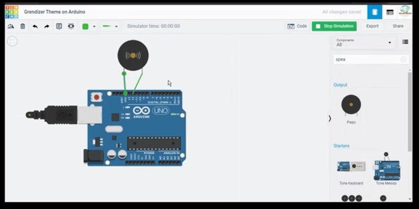Arduino Playing Grendizer Theme Song On Tinkercad 3 Steps Instructables