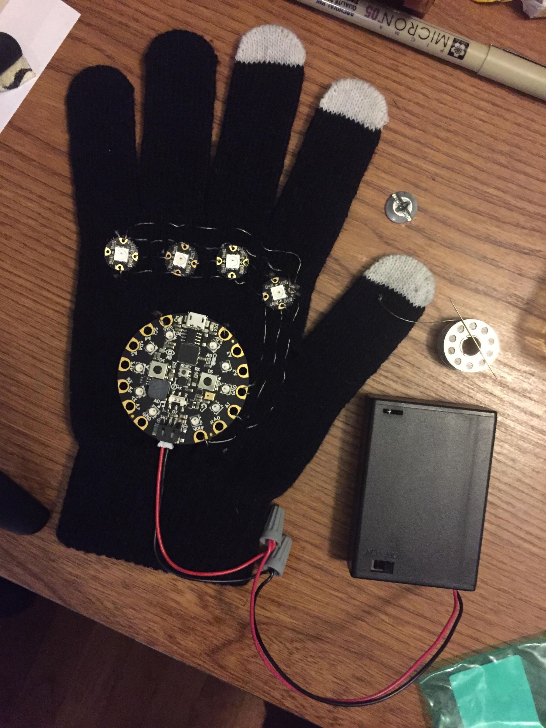 Interactive Assignment - Wearable LED Glove : 7 Steps - Instructables