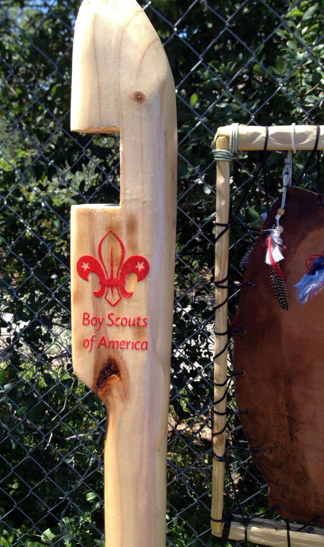Handmade Boy Scout Troop Flag - Leather & Wood : 4 Steps (with Pictures ...
