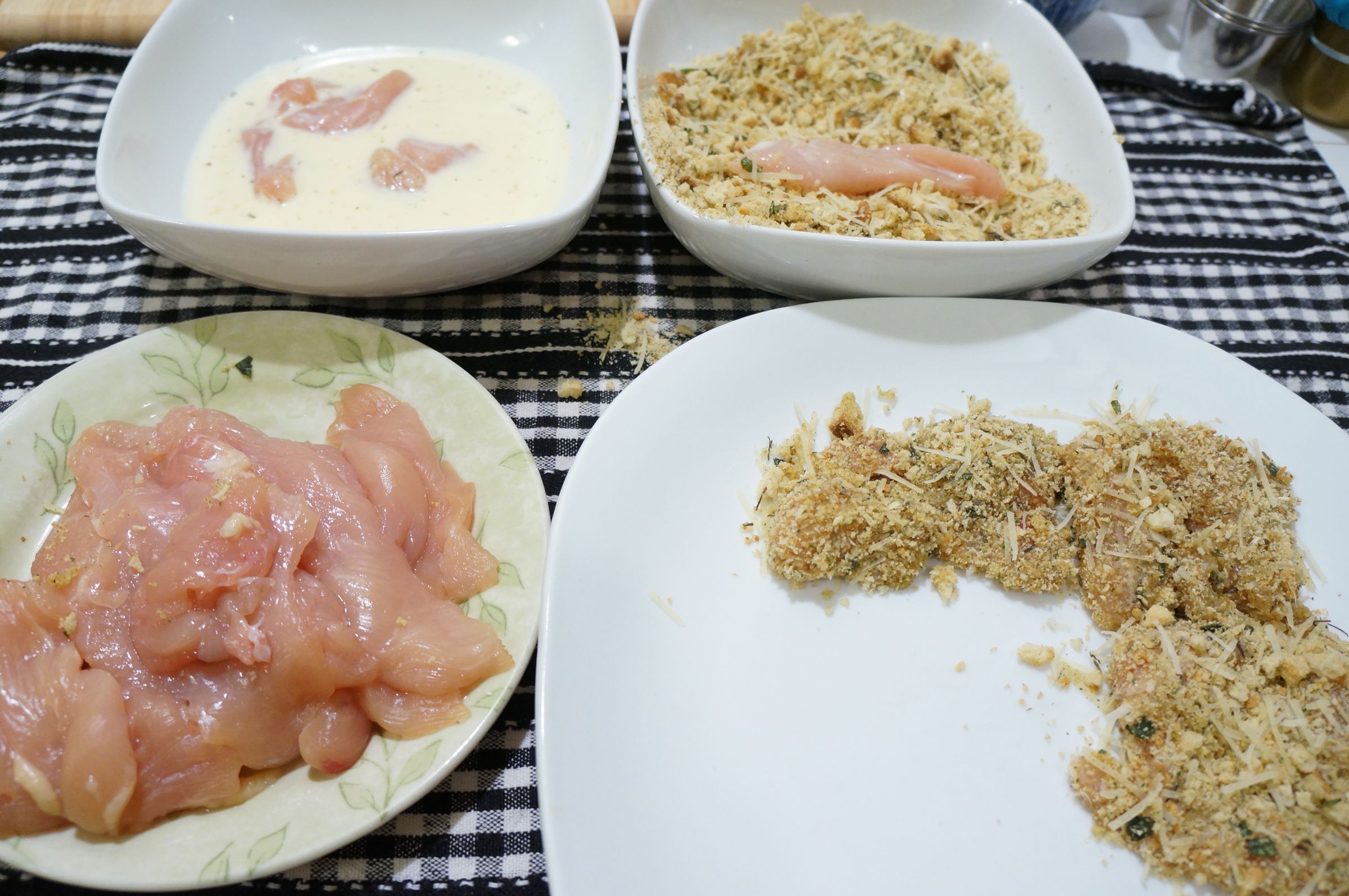 Homemade Baked Chicken Nuggests With Special Dipping Sauce for Date ...