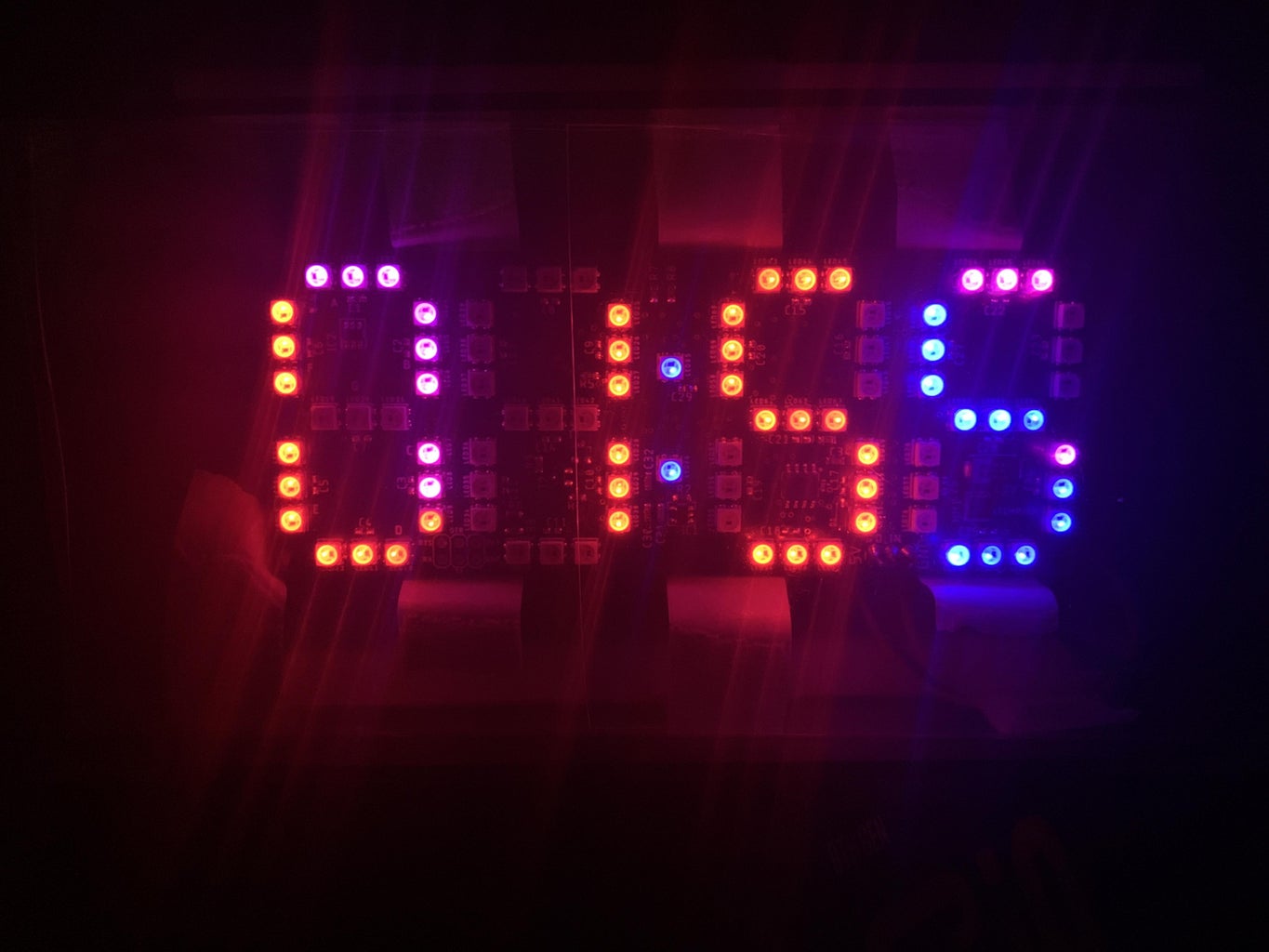 Rgb Led Clock 4 Steps Instructables