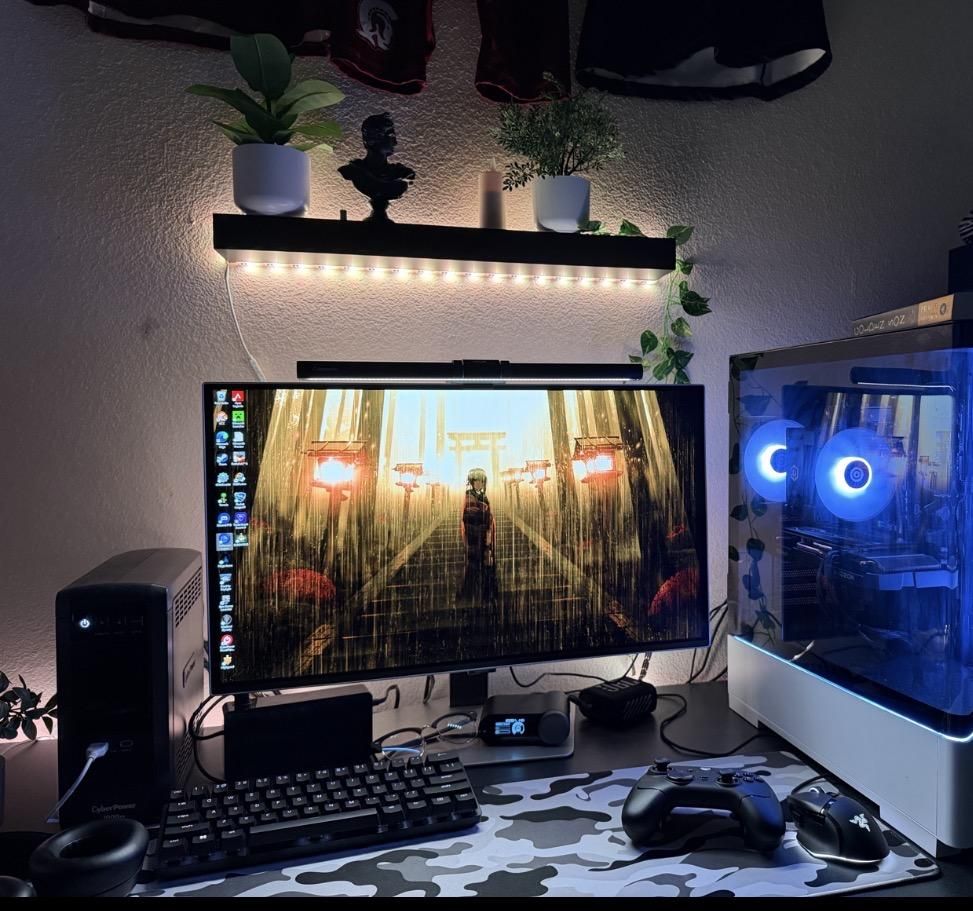 How to Install and Customize LED Strip Lights for a Desk Setup : 11 ...