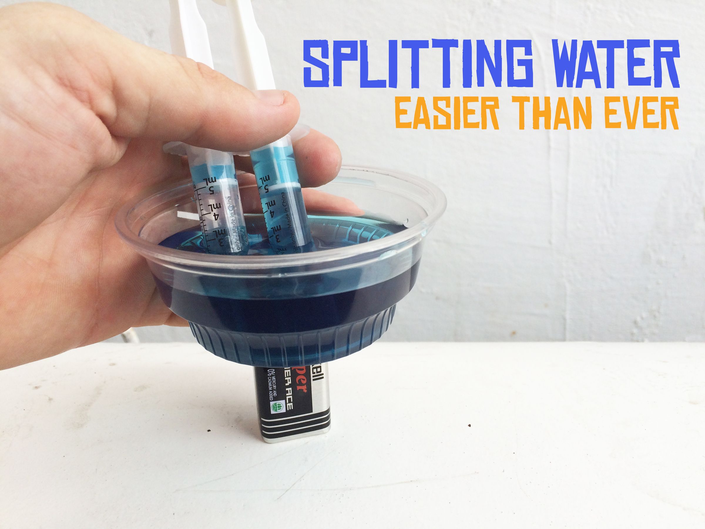 Splitting Water the Easy Way : 5 Steps (with Pictures) - Instructables