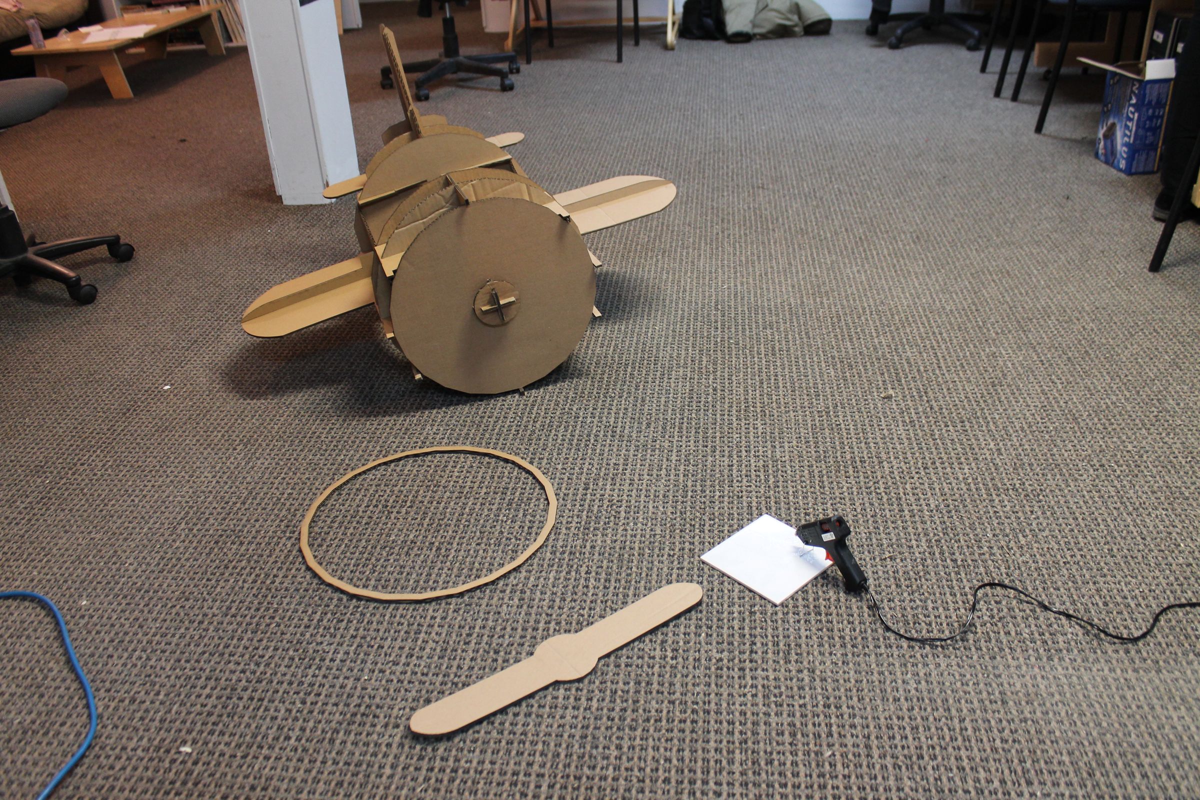 Cardboard Airplane - From 3D Model to Parade Costume : 6 Steps (with ...