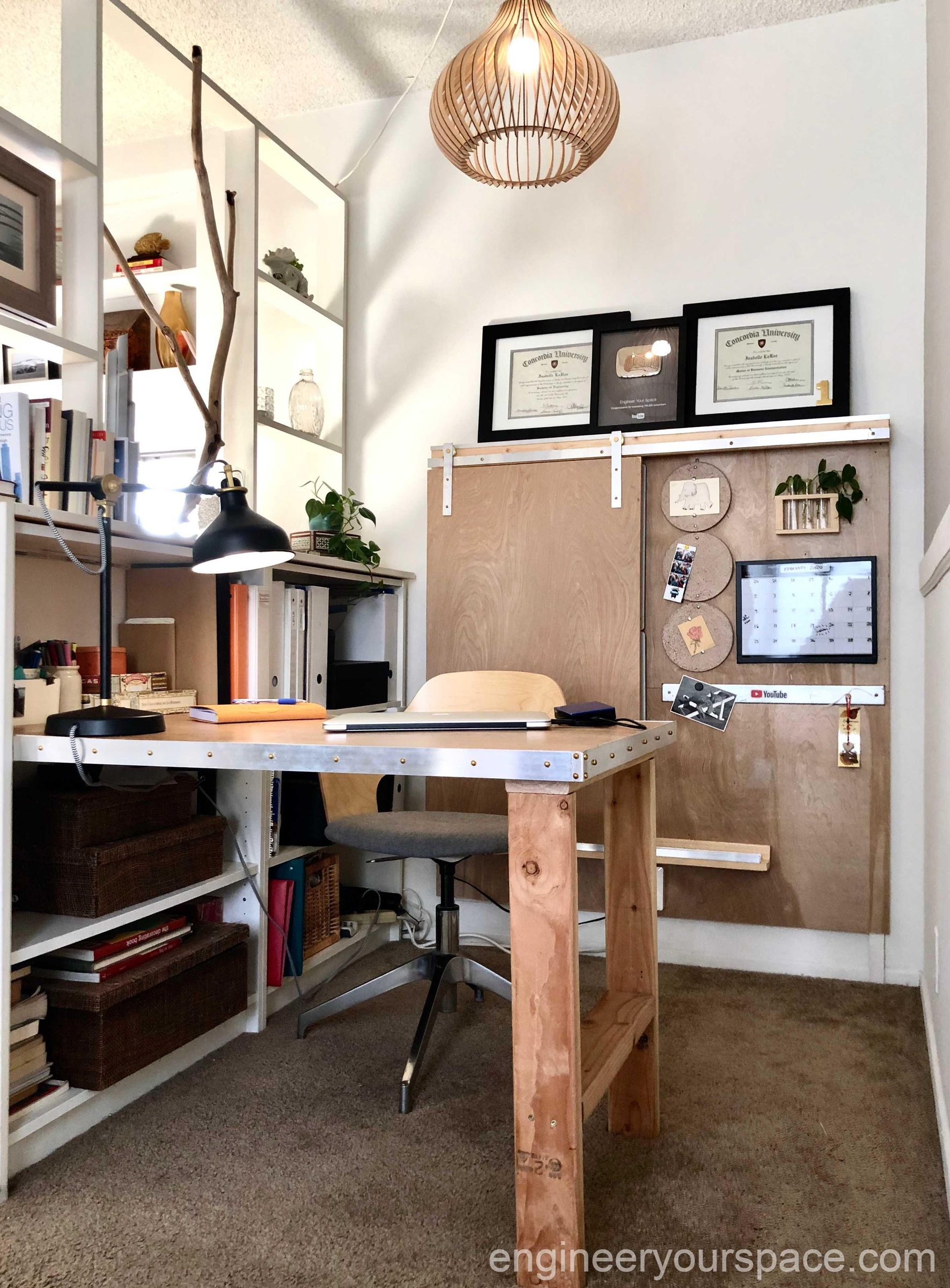 Hidden White Board With DIY Barn Door Hardware : 10 Steps (with ...