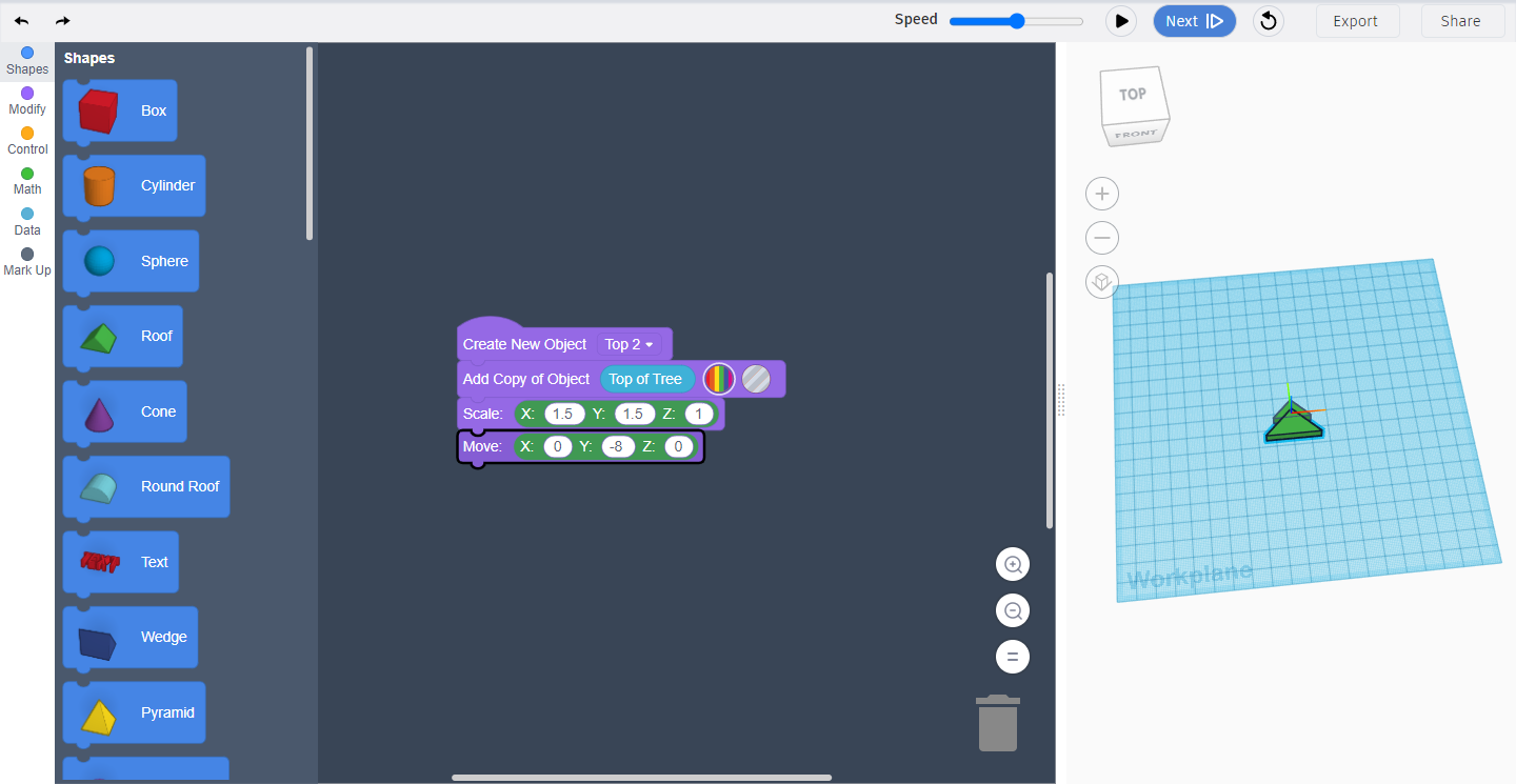 Christmas Tree on Tinkercad CodeBlocks : 4 Steps - Instructables