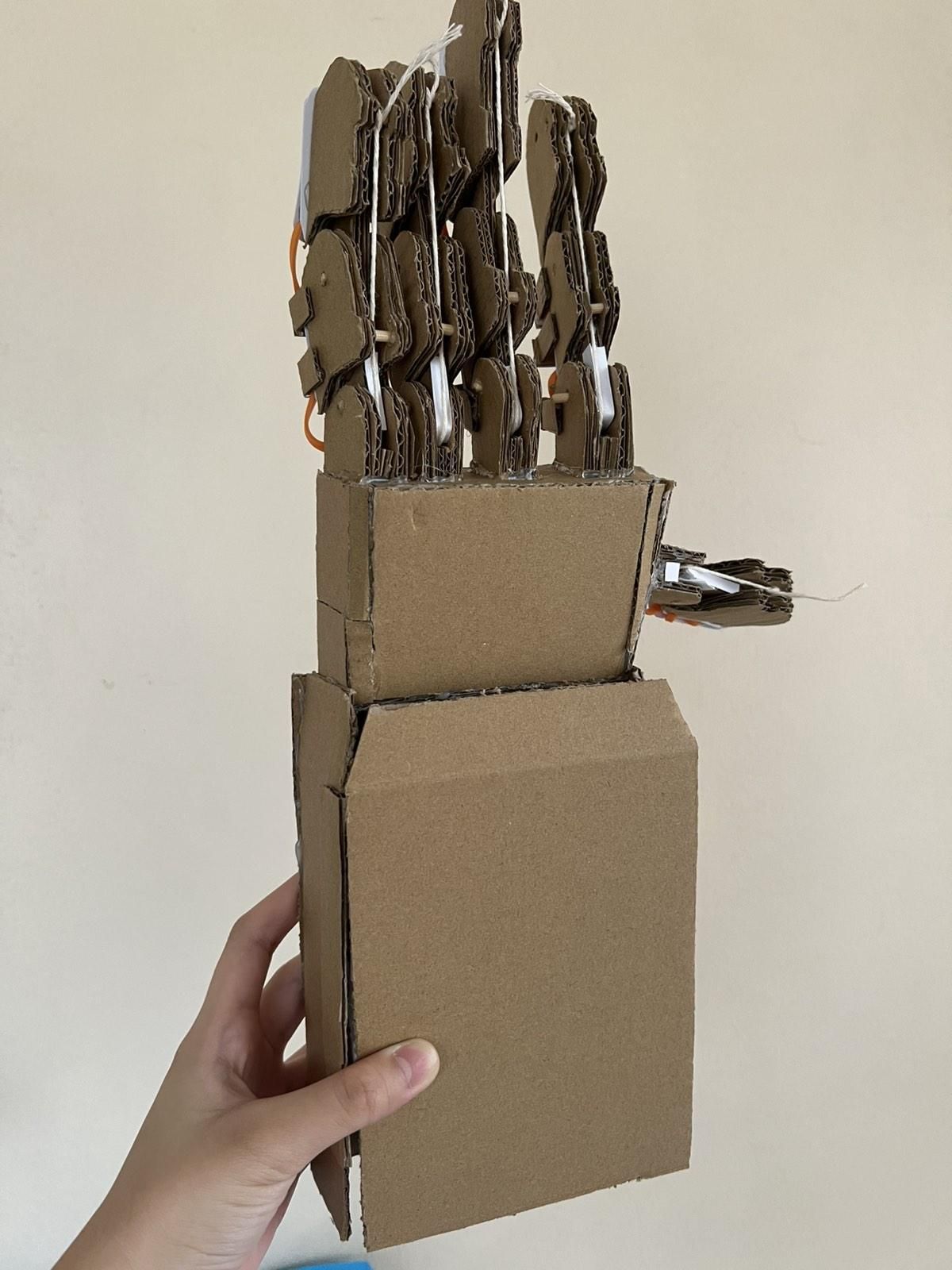 Elastic-Powered Cardboard Mechanical Hand : 7 Steps - Instructables