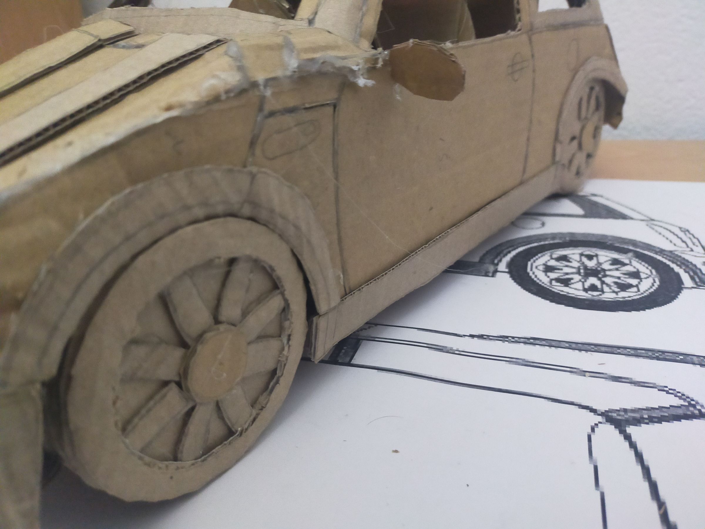 A Cardboard Mini Cooper : 6 Steps - Instructables