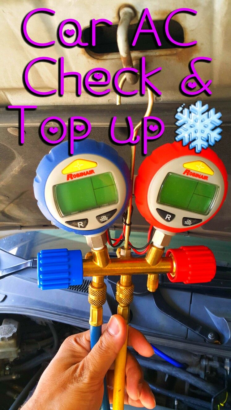 Quick Check/Topping Up a Car's Air Conditioning. : 4 Steps (with ...