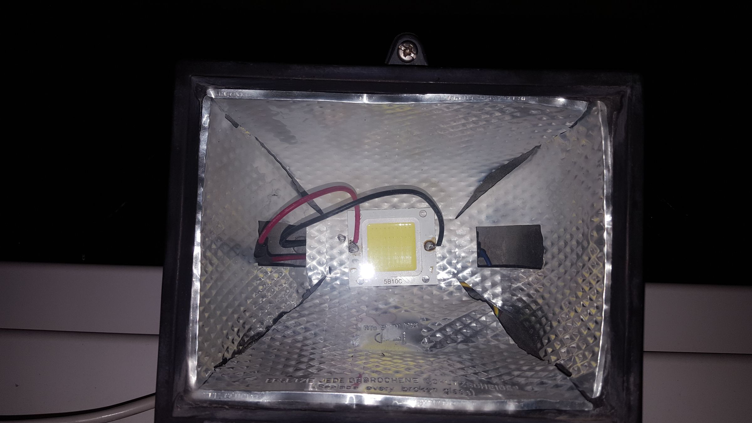 Remote Controlled Led Reflector From Refurbished Halogen Light : 7 ...