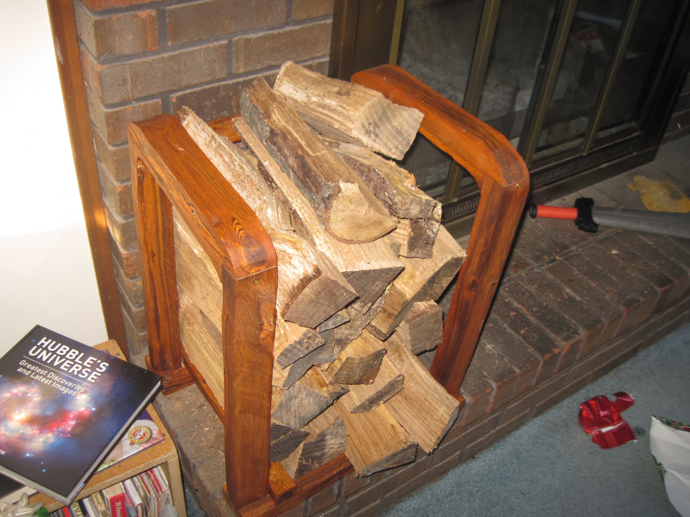 Indoor Firewood Rack Made Using Raw Firewood : 8 Steps (with Pictures ...