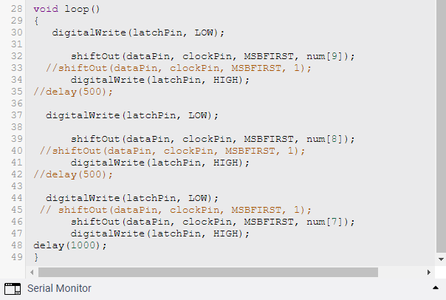 Using Multiple Shift Registers for Multiple 7 SEGMENT Display With ...