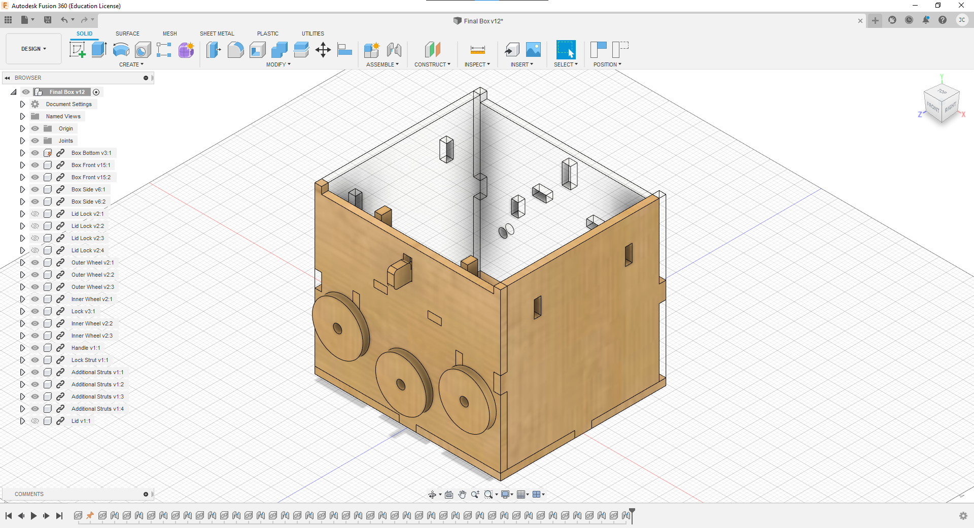 Learning Fusion 360 by Modeling a Puzzle Box for Laser Cutting : 6 ...