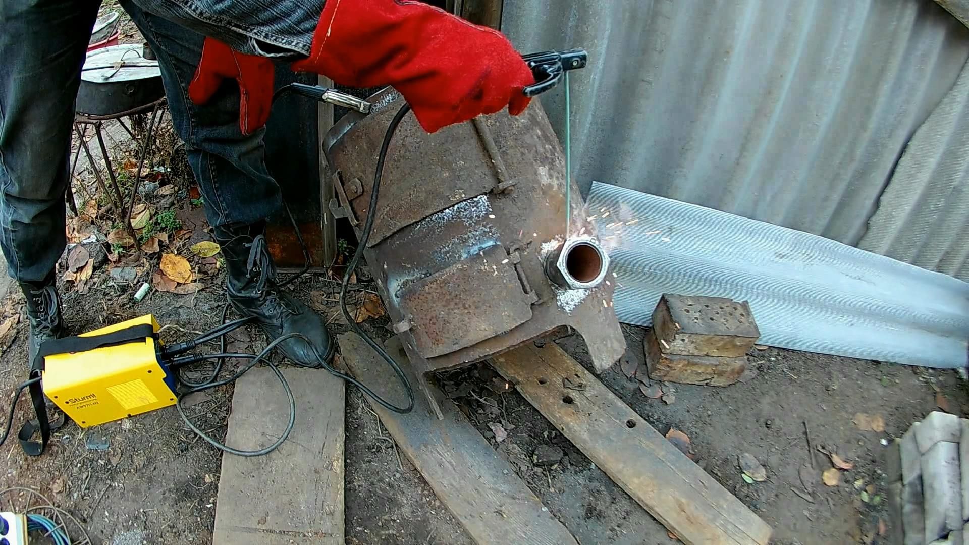 Smelting Furnace. Project "Big Smelter". Making Outer Skin - Part 1 of ...