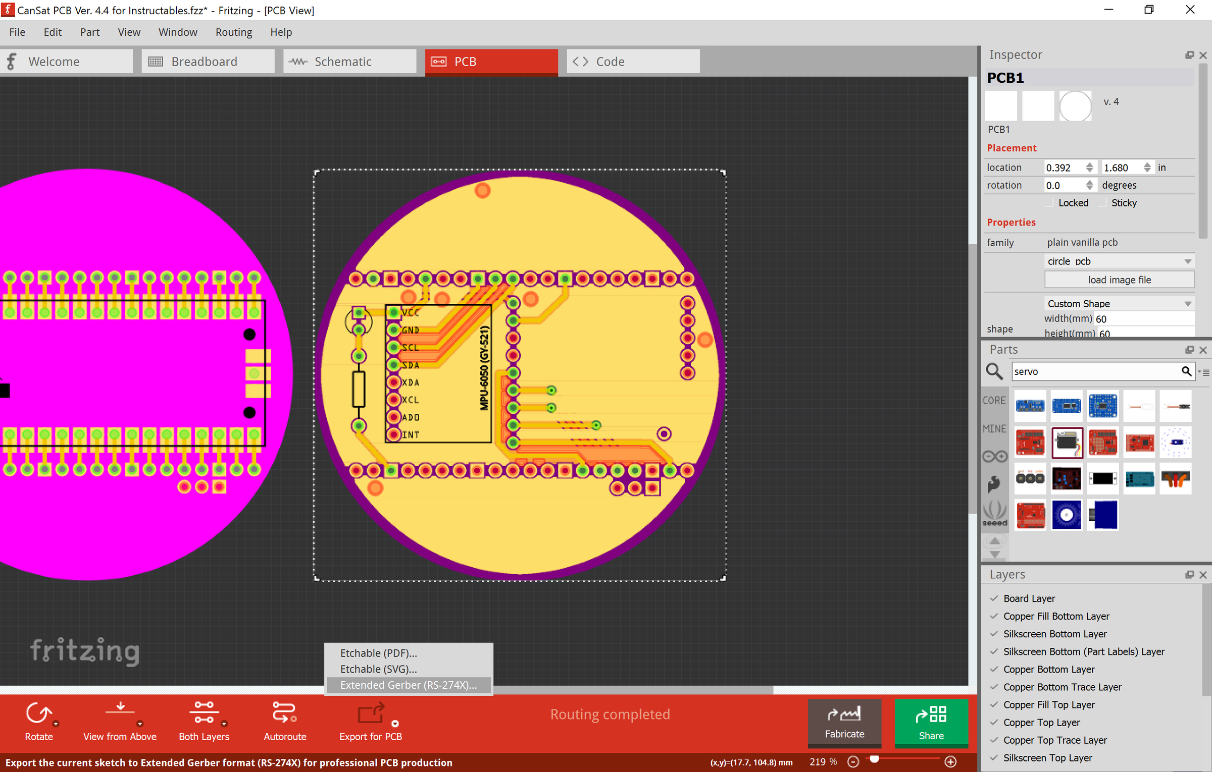 Creating a Stacked PCB Design in Fritzing : 6 Steps - Instructables