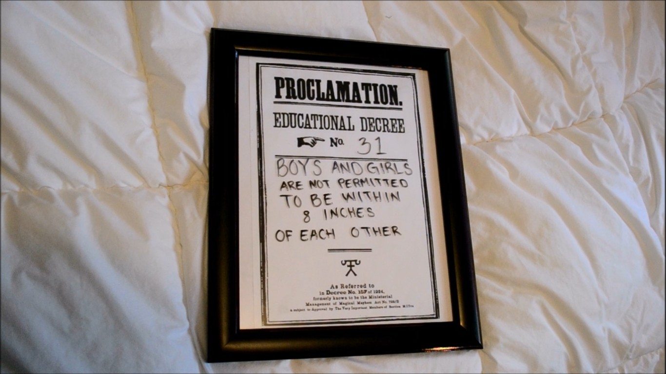 Harry Potter Dry Erase Proclamation DIY | CassKnowlton - Instructables