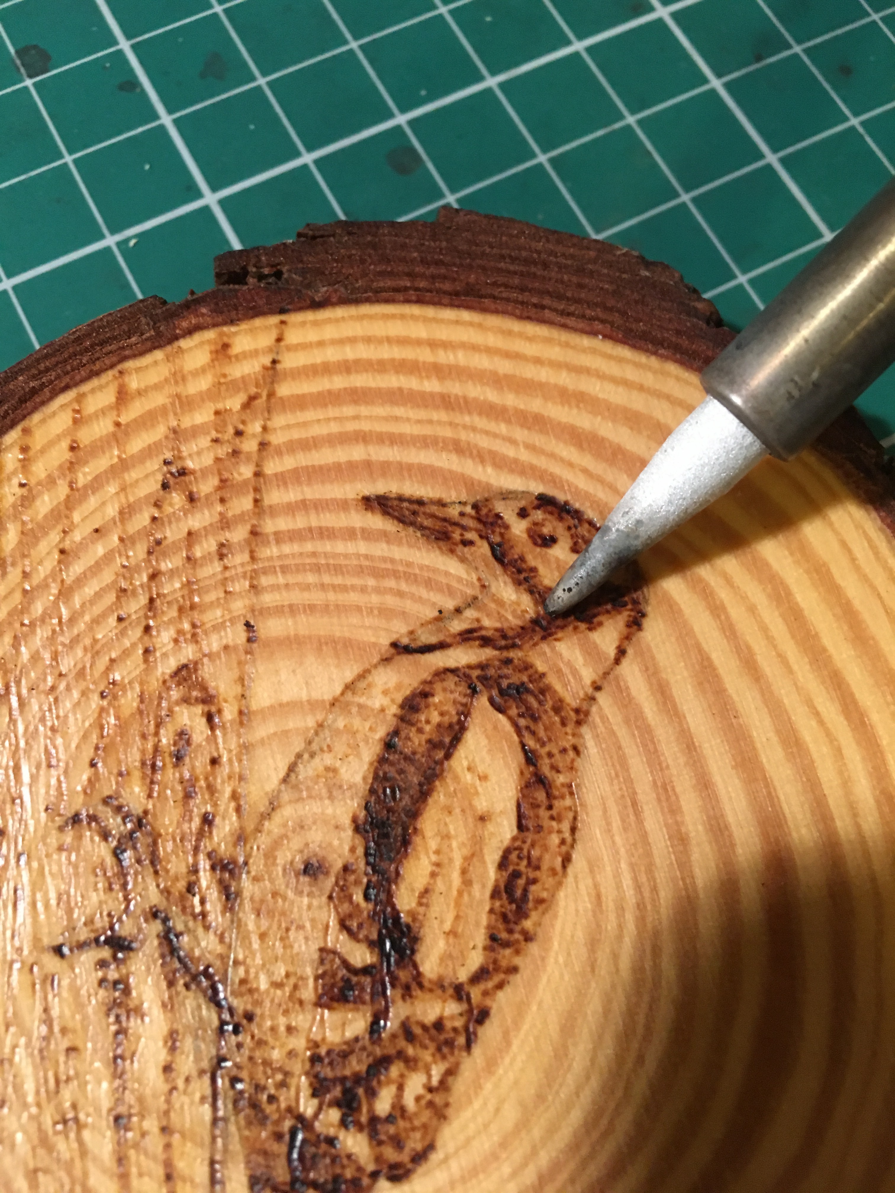 Pyrography Coasters Using a Soldering Iron : 7 Steps (with Pictures ...