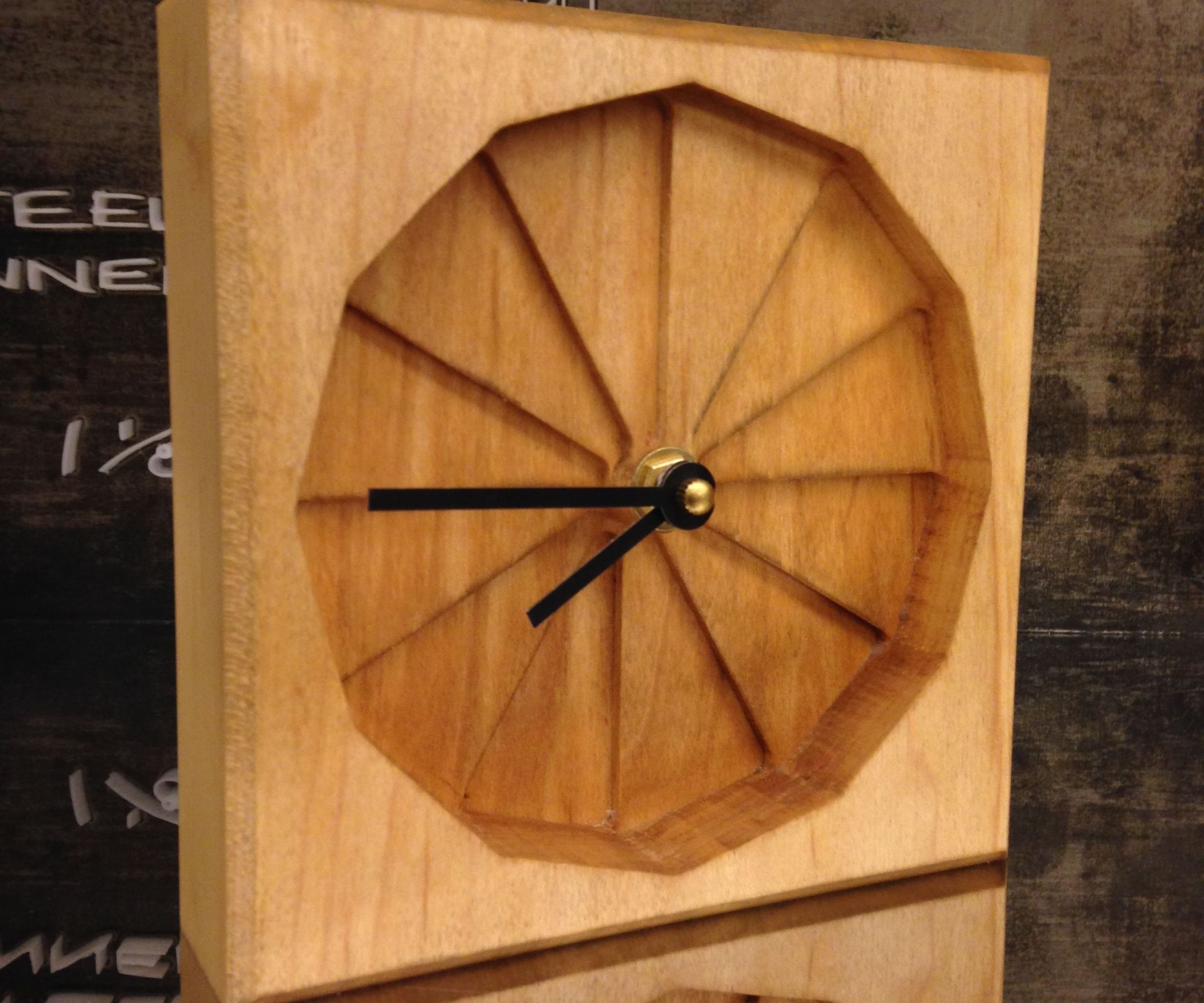 Step by Step Clock- 2 Sided CNC Wood Surfacing With Shopbot Router : 15 ...