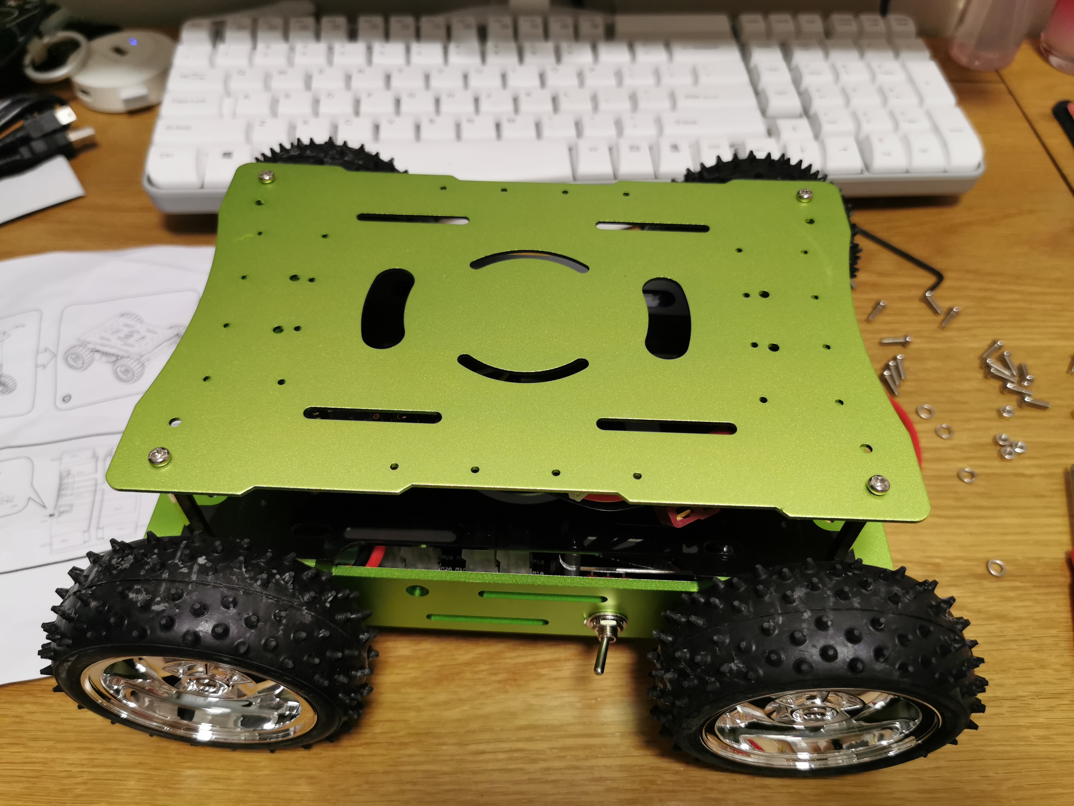 Gesture Control Skeleton Bot - 4WD Hercules Mobile Robotic Platform ...