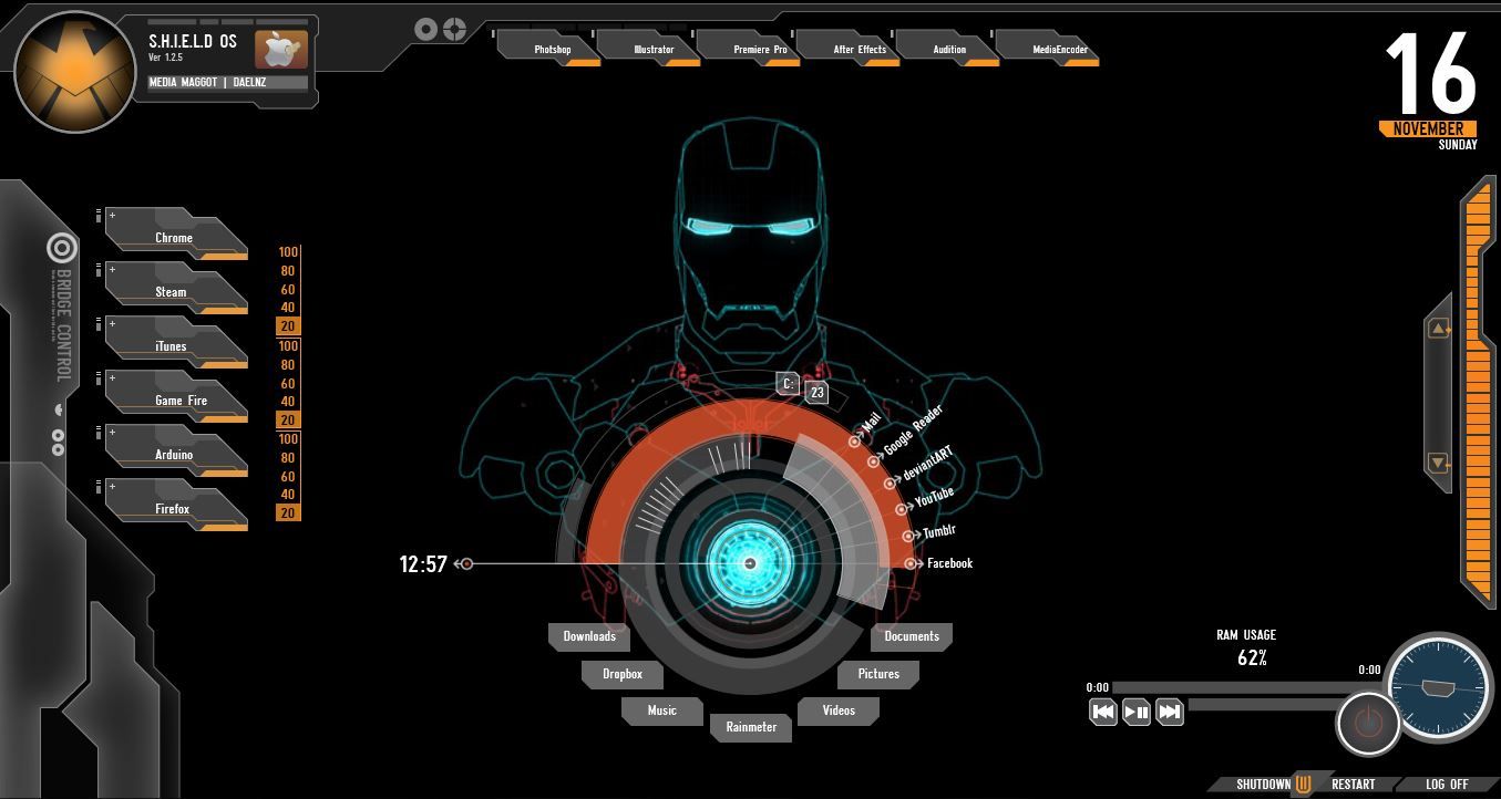How to Customize Your Desktop to Iron Man Jarvis Interface : 3 Steps ...