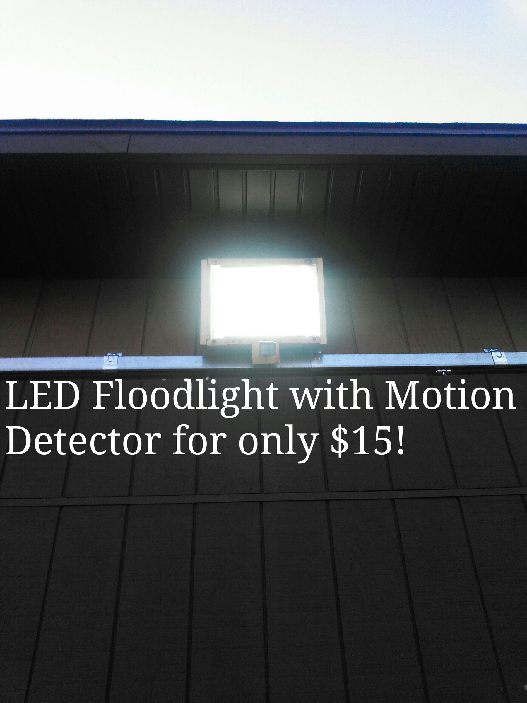 LED Flood Light With Motion Detector : 10 Steps (with Pictures ...