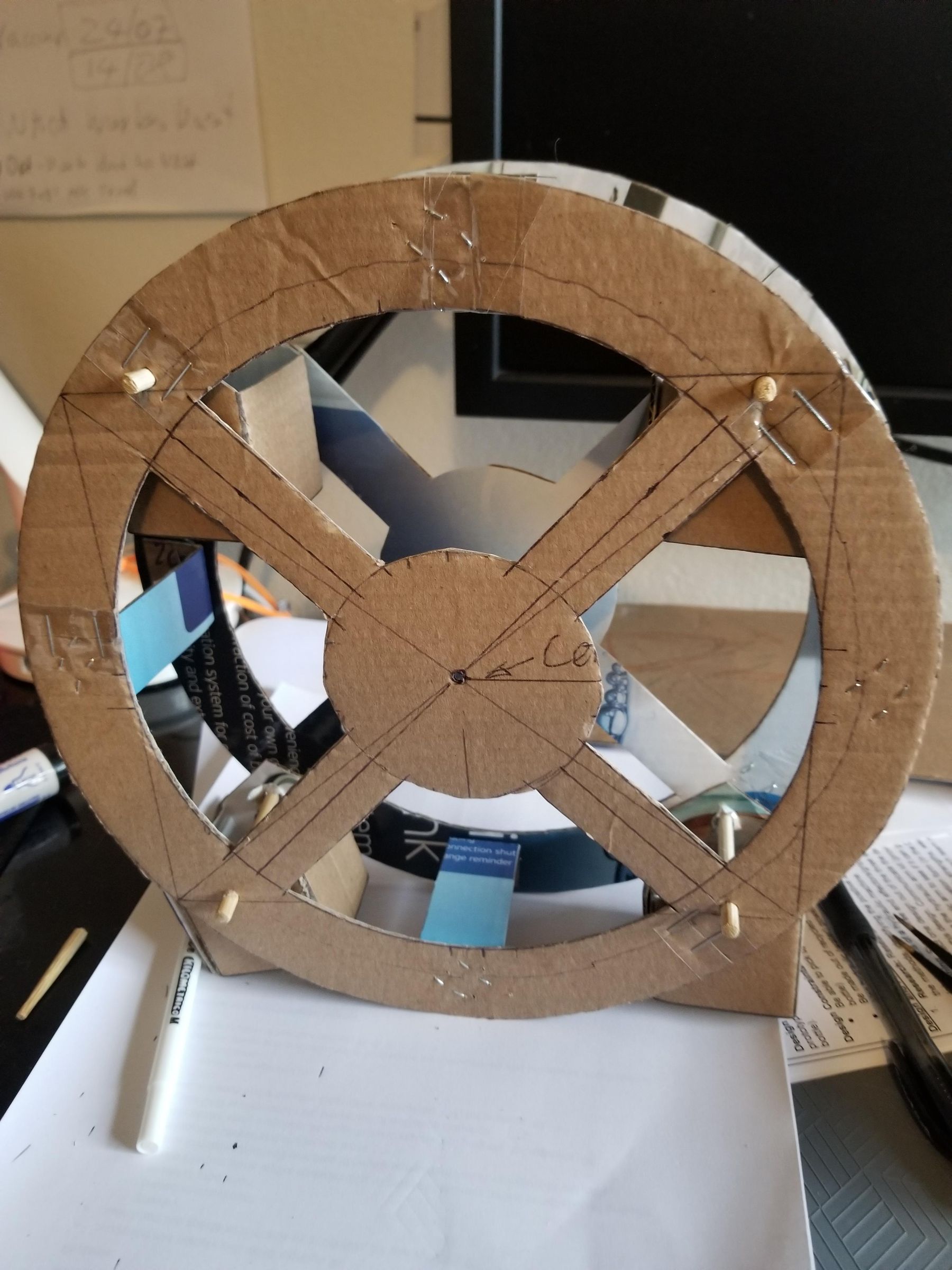 Cardboard Ferris Wheel - Learning From Home Project : 21 Steps (with ...