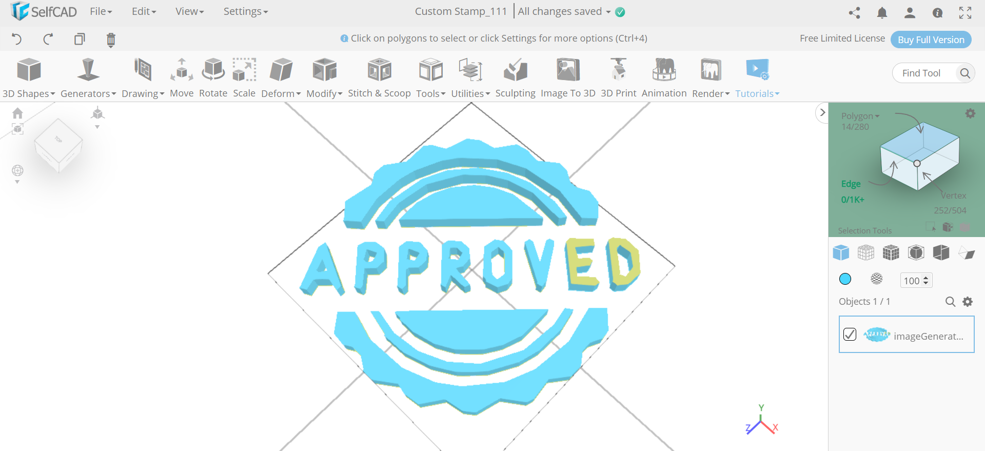 HOW TO CREATE a 3D CUSTOM STAMP USING 3D MODELLING SOFTWARE : 7 Steps ...