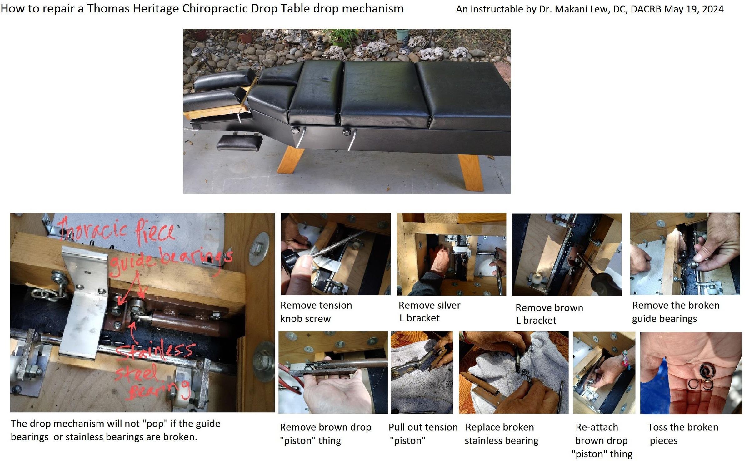Repair Thomas Heritage Chiropractic Drop Table - Instructables
