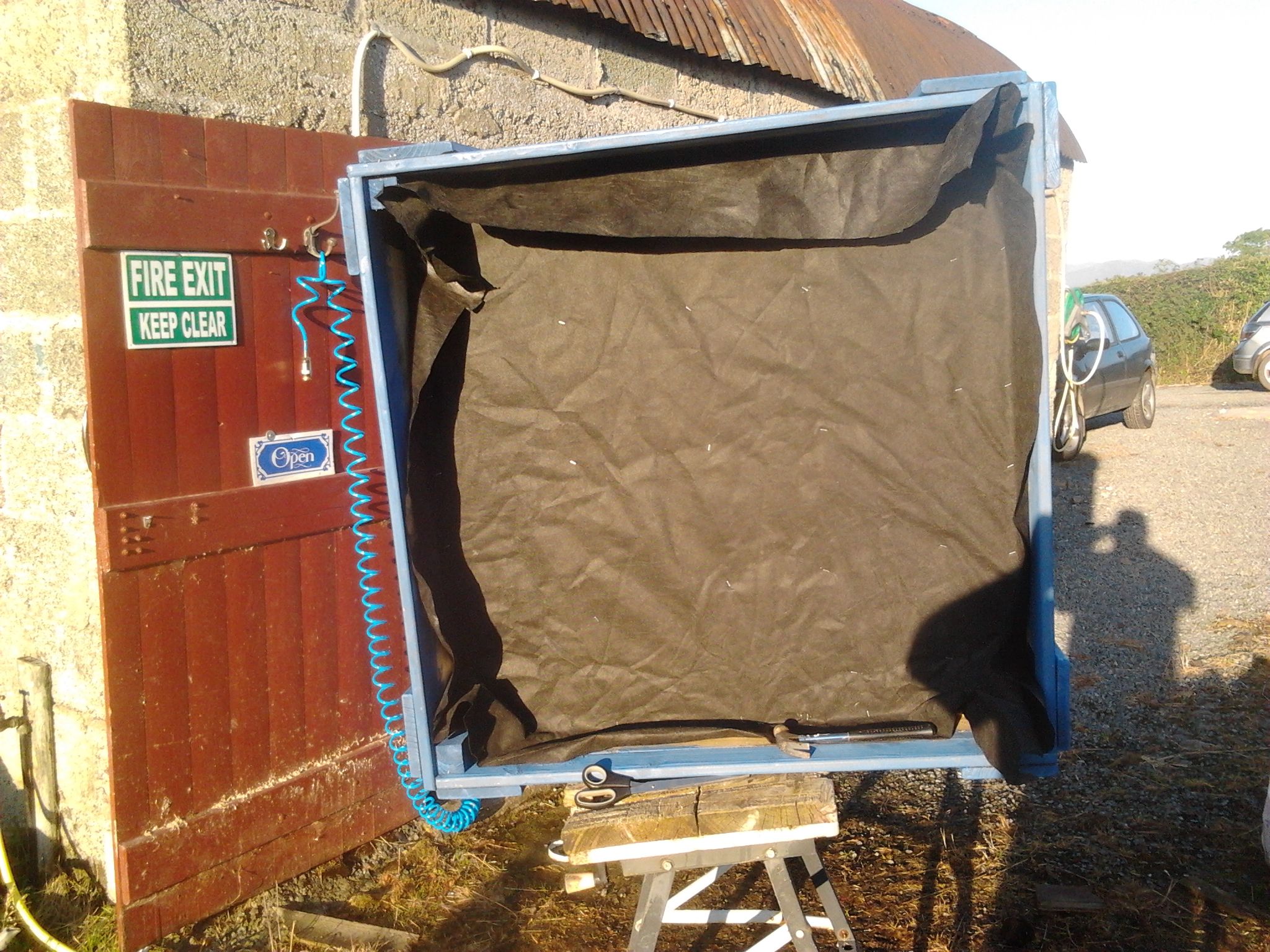 Raised Sand Box With Lid Made From Treated Fence Boards. (with Pictures ...