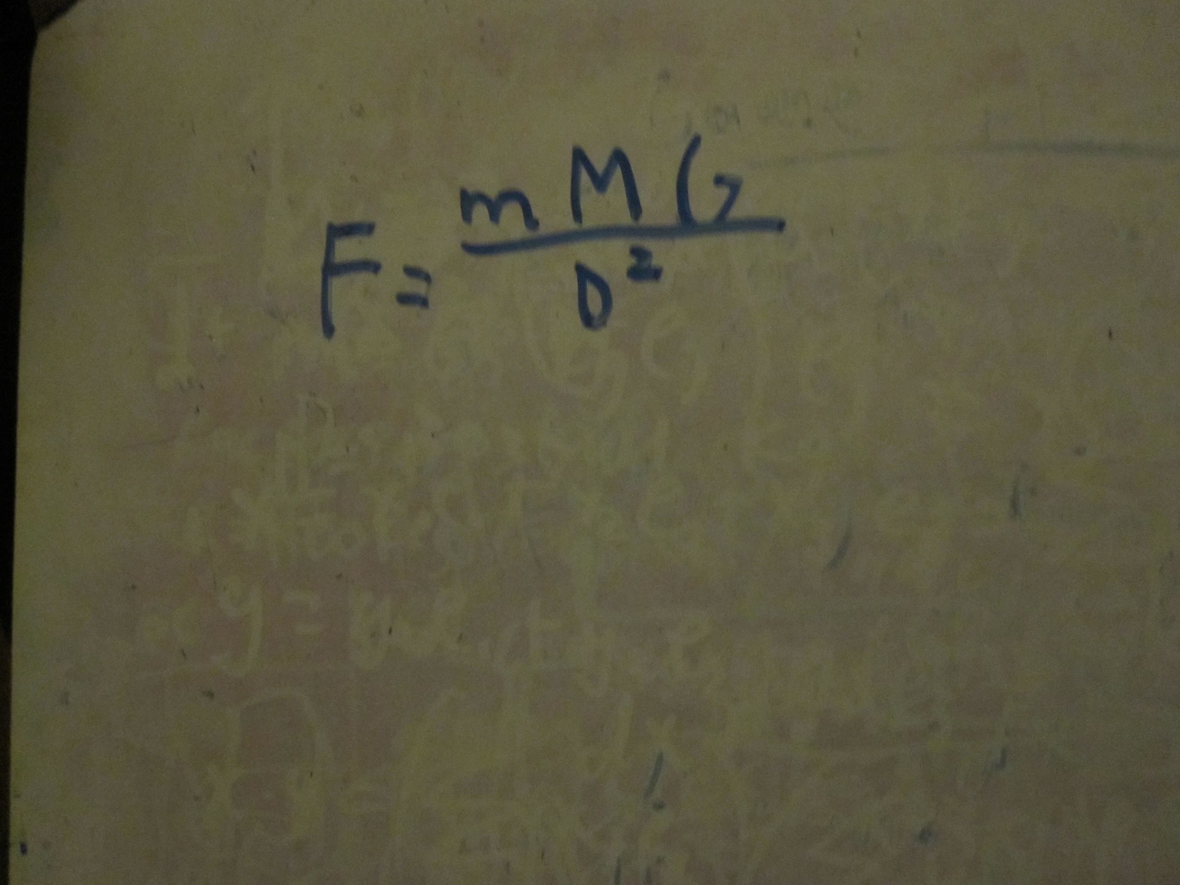 Gravitational Force Between Two Objects Equation