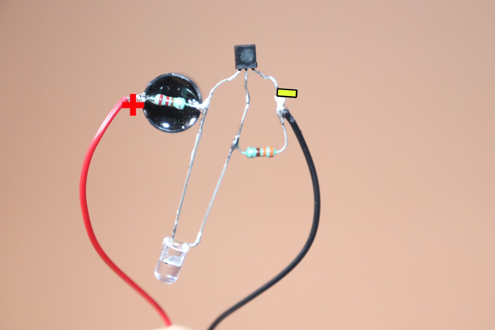 How to Make Bicycle Horn Circuit Using BC547 Transistor : 8 Steps ...