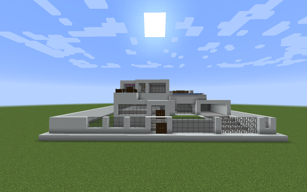 Large Minecraft Modern House : 16 Steps - Instructables