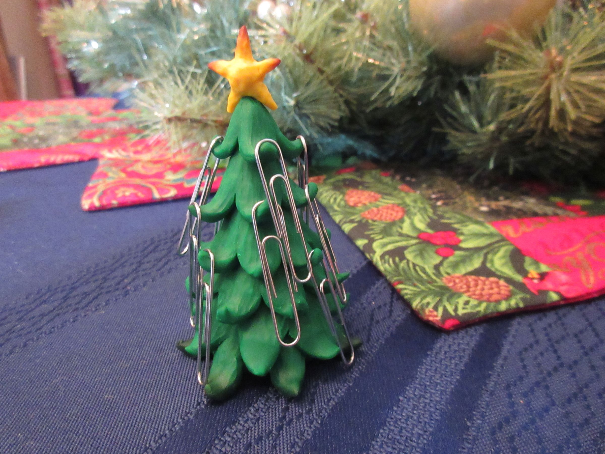 Polymer Clay Christmas Tree With Hanging Ornaments : 10 Steps (with ...