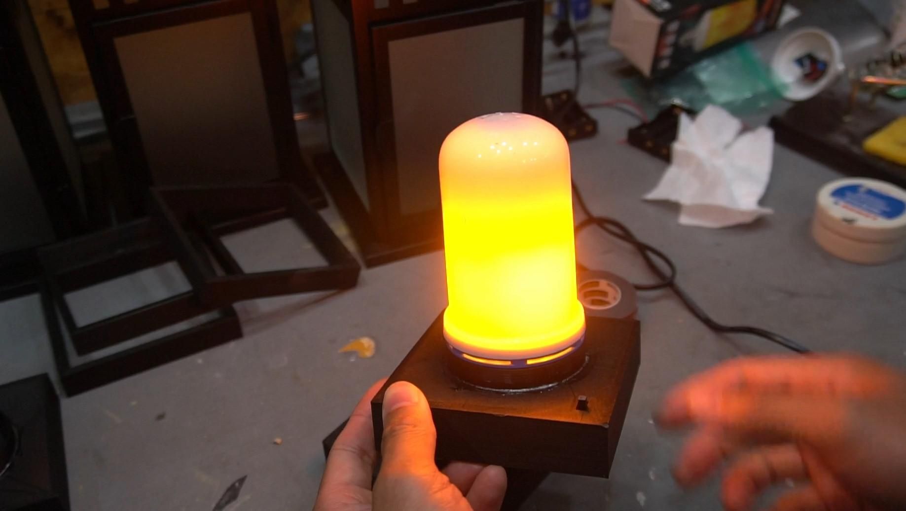 Make an Electric Flickering Gaslight Lantern : 4 Steps (with Pictures ...
