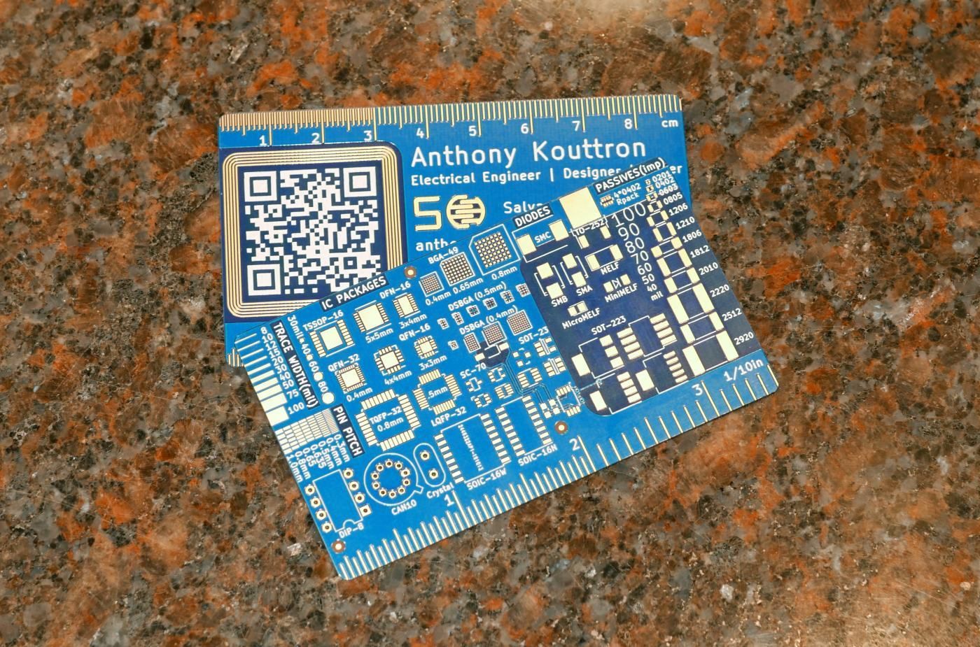 PCB Business Card Ruler With QR and NFC : 16 Steps (with Pictures ...