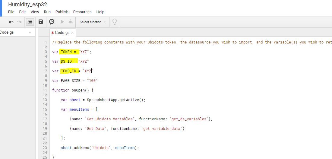 Temp/Humidity Data Analysis Using Ubidots and Google-Sheets : 6 Steps ...