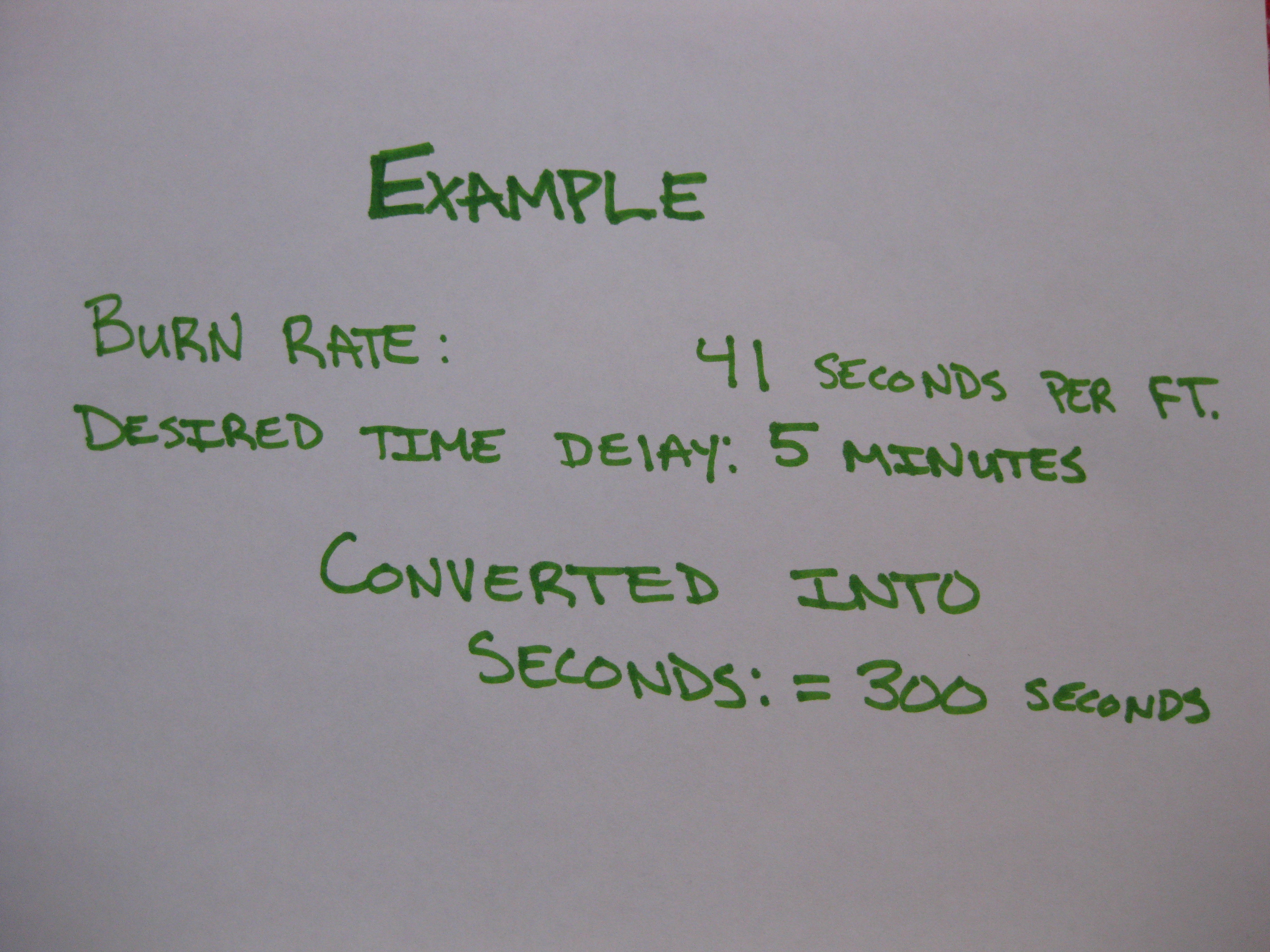 TESTING BURN RATE AND SETTING a DELAY : 5 Steps - Instructables