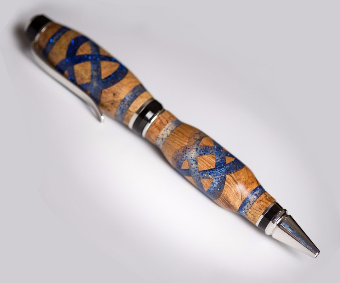 Turn a Segmented Pen W/ Glitter Casting : 6 Steps (with Pictures ...