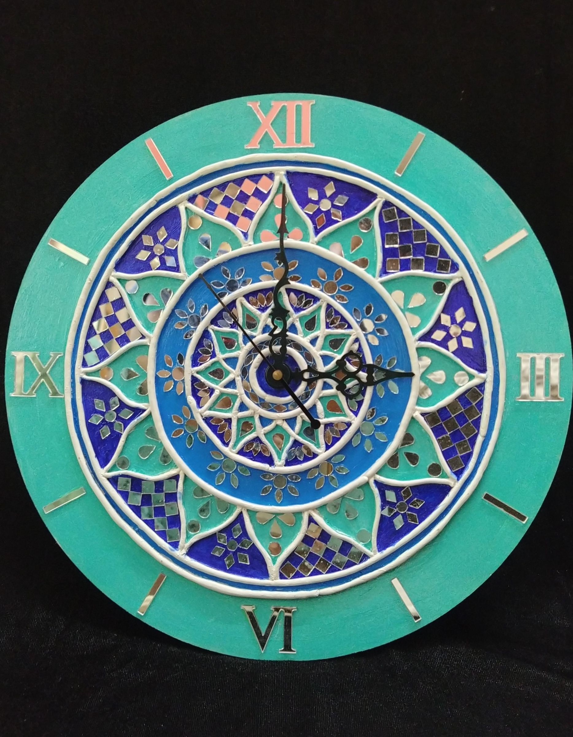 Blue Lippan Art Wall Clock : 24 Steps (with Pictures) - Instructables