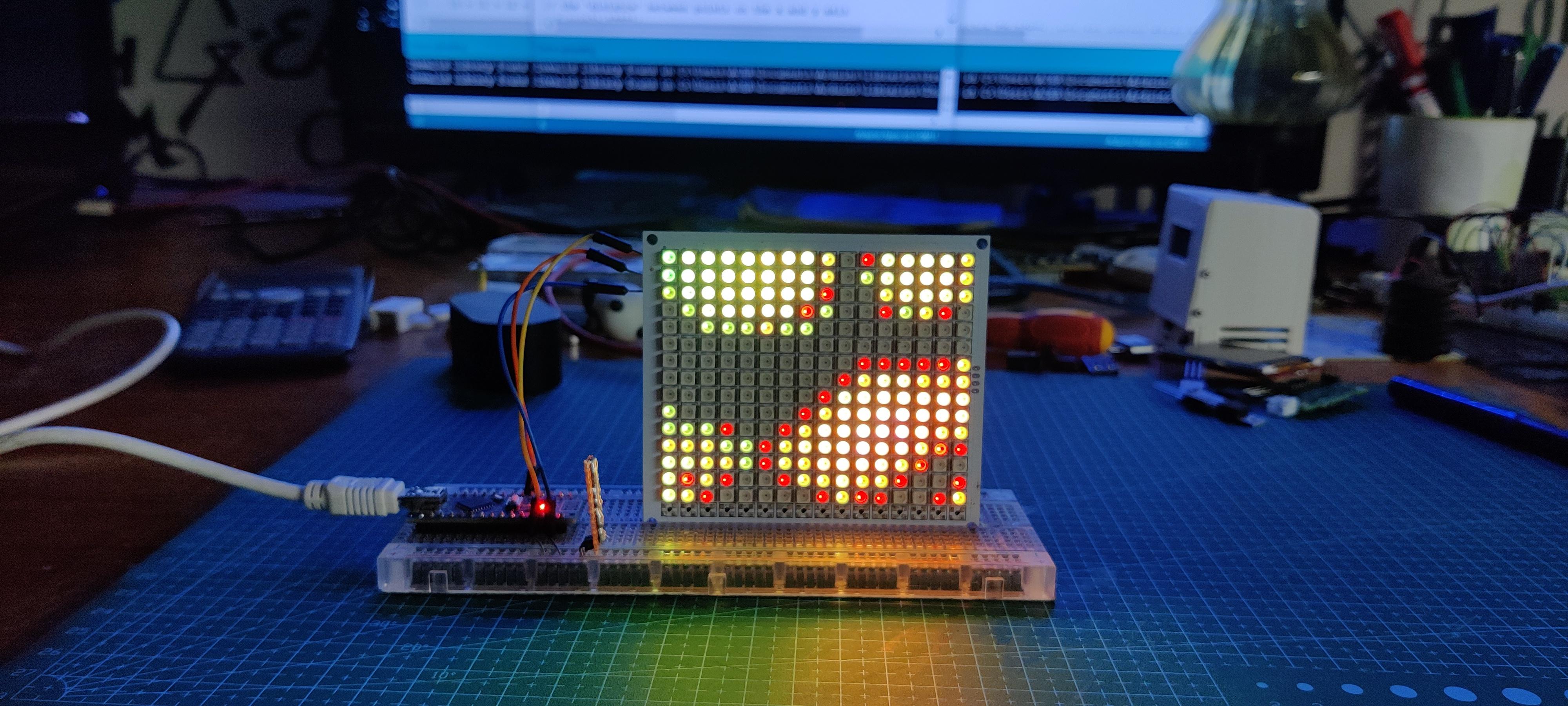 Custom 16x16 WS2812 Mini Matrix Project : 15 Steps (with Pictures ...