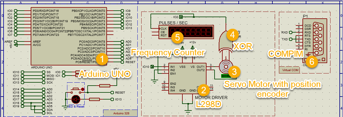 Virtual IoT With Proteus and Blynk : Servo Motor Speed Monitor : 5 ...