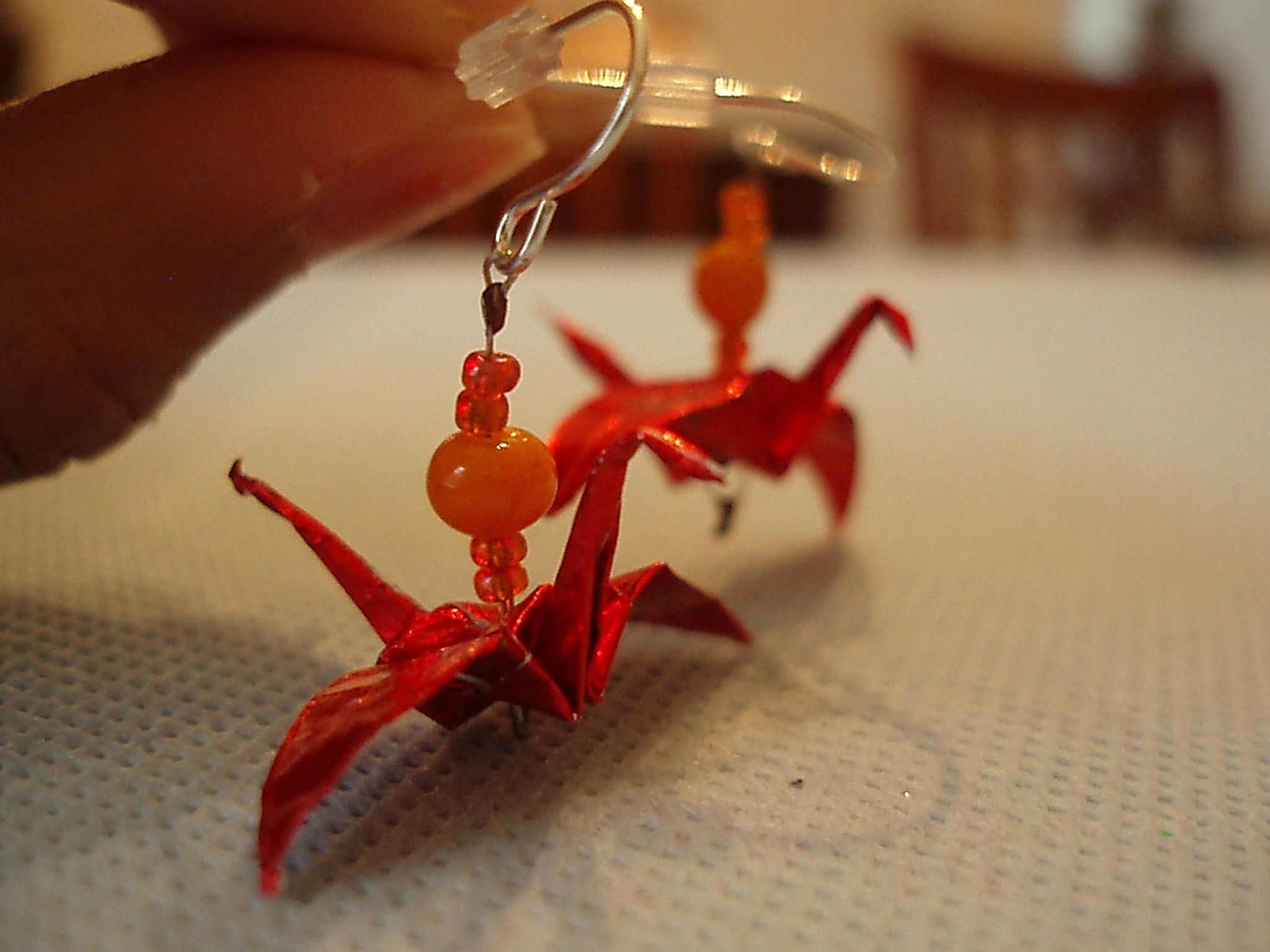 Origami Earrings : 7 Steps (with Pictures) - Instructables